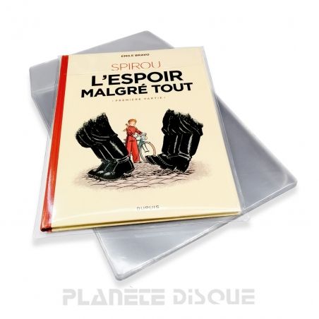 25 PVC Big Comic Book Sleeves 180 microns with flap