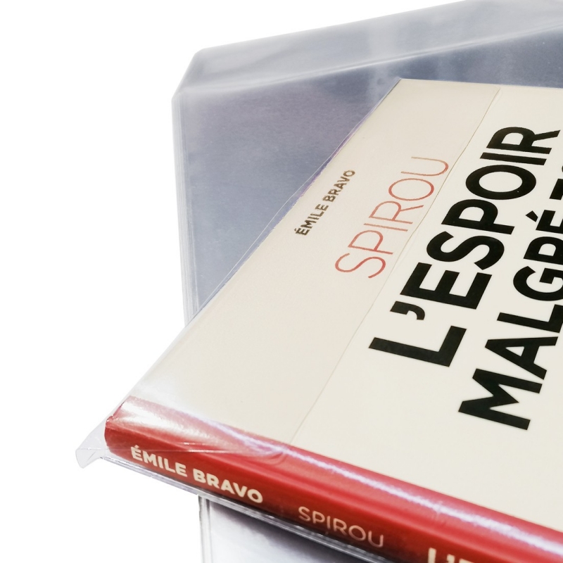 25 PVC Big Comic Book Sleeves 180 microns with flap